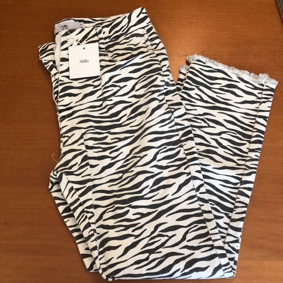 Adika | Jeans | Zebra Print Jeans | Poshmark